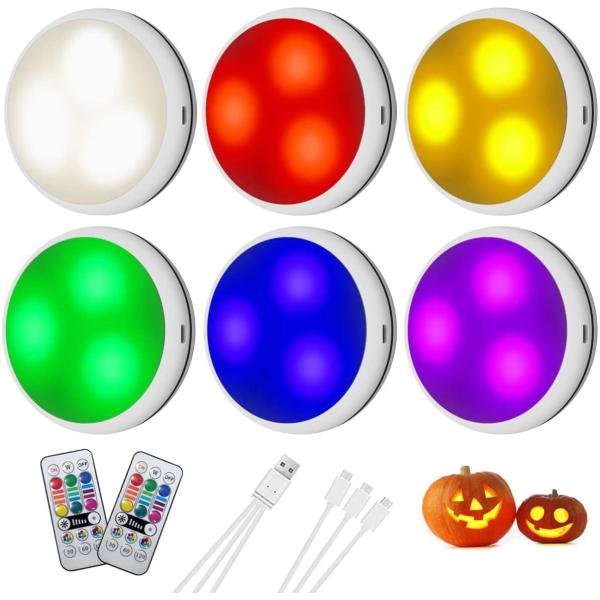 Quality 4000K 30LM 0.3W Remote Control Under Cabinet Light USB Rechargeable Cordless for sale