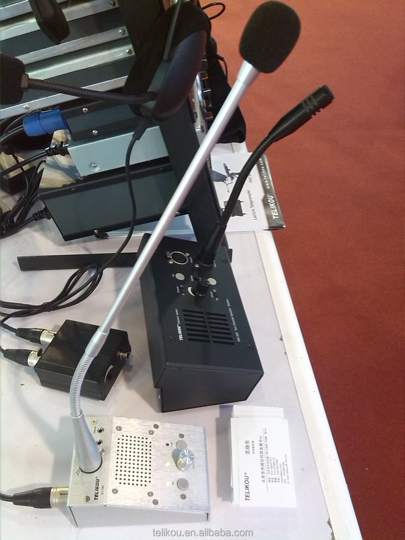 TELIKOU GDC-18  connector with screw Dynamic Condenser director Gooseneck Microphone for television shows, theater organ