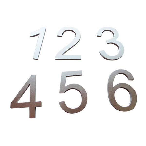 Quality OEM CNC Laser Engraving Metal Number Nameplate 123456 for sale