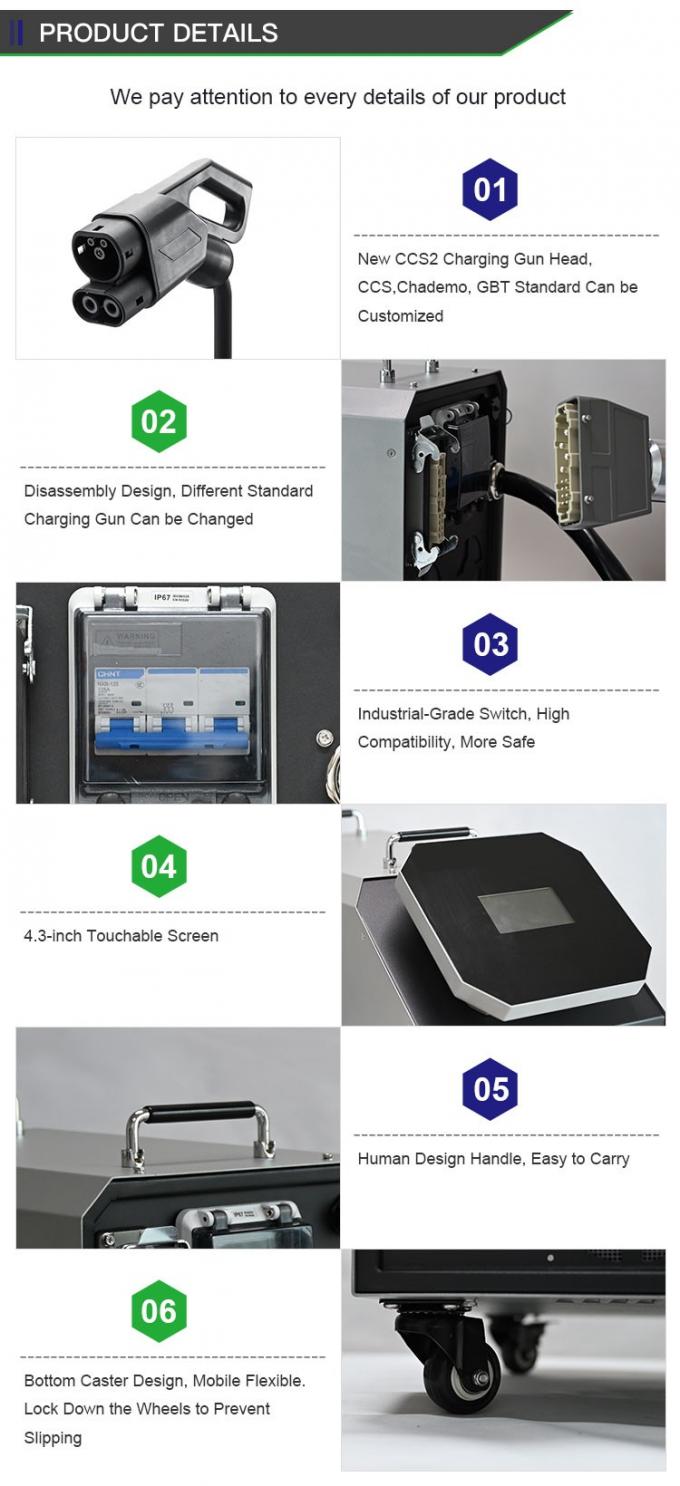 CE Certification new product 100A 30kw ccs high power ev dc rapid charging station for car 1