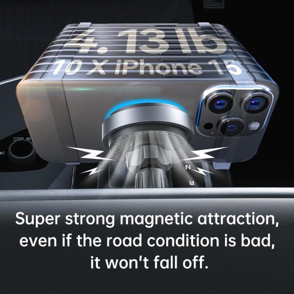 Quality Easy Alignment Magsafe Wireless Car Charger Portable For IPhone 15 Pro Max for sale