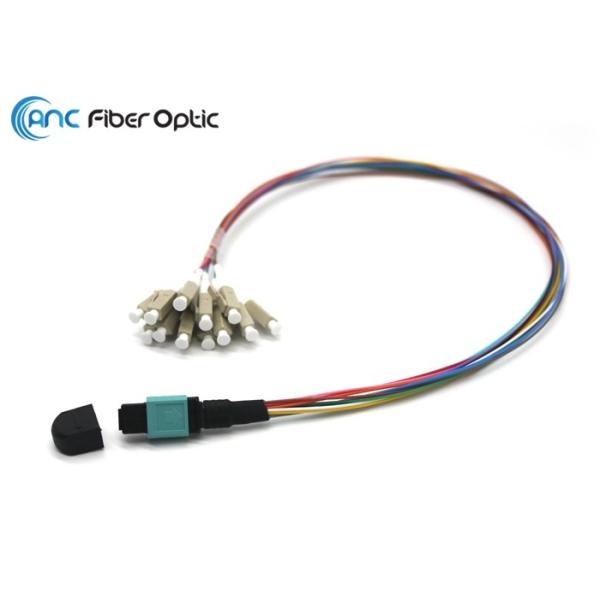 Quality OM3 MPO Fiber Optic Cable 0.9mm Harness Cable Assembly For MPO Cassette for sale