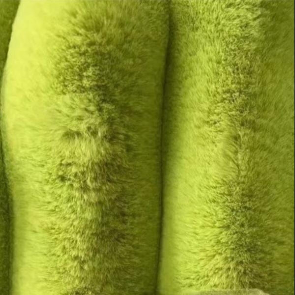 Quality Red Purple Fluffy Polyester Fabric for sale