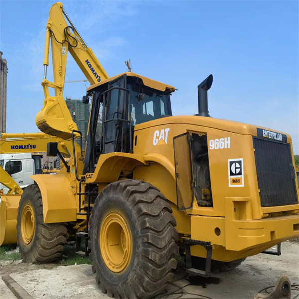Quality Caterpillar 966h Wheel Loader Used Wheel Loader Engine power 195kW for sale