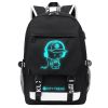 china Factory wholesale custom fluorescent logo boys waterproof bookbag durable