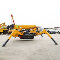 Quality 3 Ton Spider Cranes 9 Meters Ground Lift Mini Lifting Machinery Movable for sale