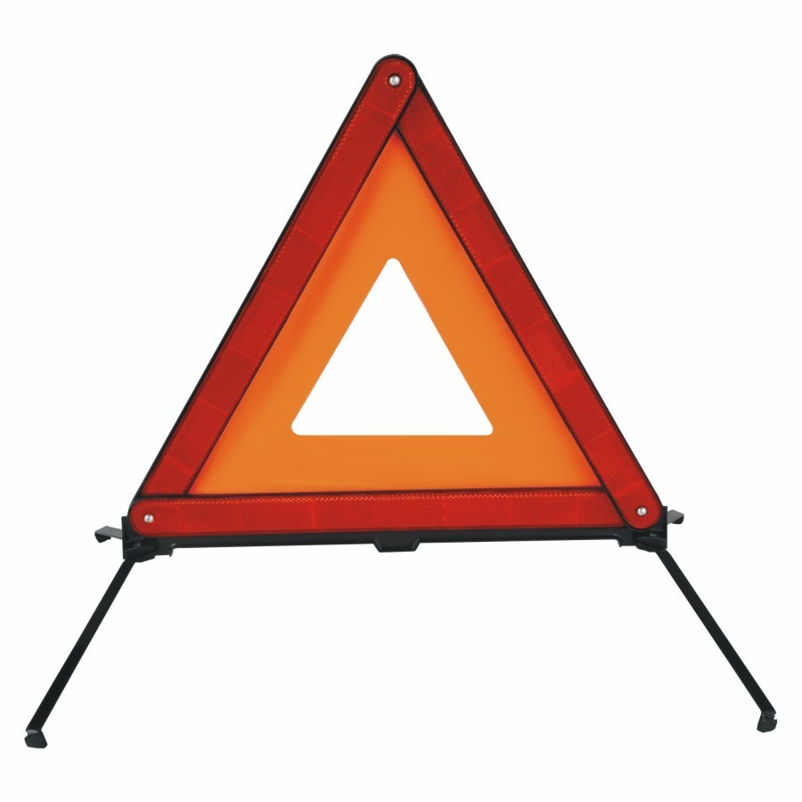 Quality PMMA+ABS High Visibility Red Portable Road Hazard Triangle for Trucks for sale