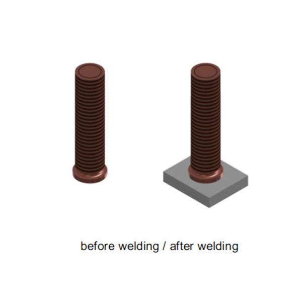 Quality Bolte Welding Studs for Short Cycle Stud Welding Threded Stud Type PS for sale