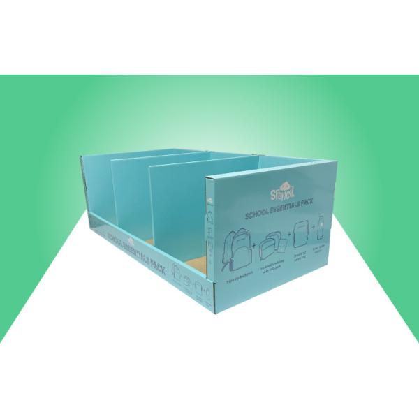 Quality Costco Backbag Cardboard PDQ Trays , Stackup Design PDQ Display Boxes for sale