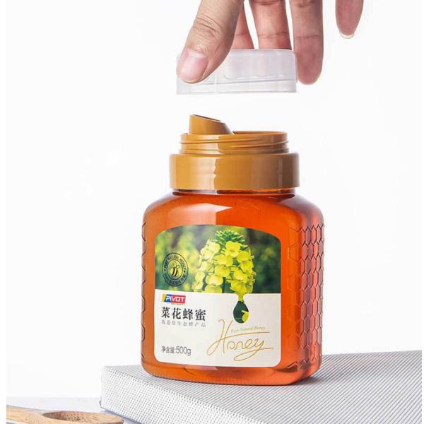Quality 500g 700g Honey Plastic Beverage Bottles Reusable Plastic Jars Squeezable for sale