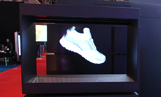 Quality 1 Sided HoloCube hologram advertising display showcase in stereo display for sale