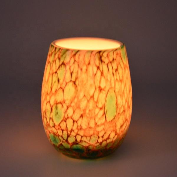 Quality Turquoise Solid Color Votive Glass Candle Holders for sale
