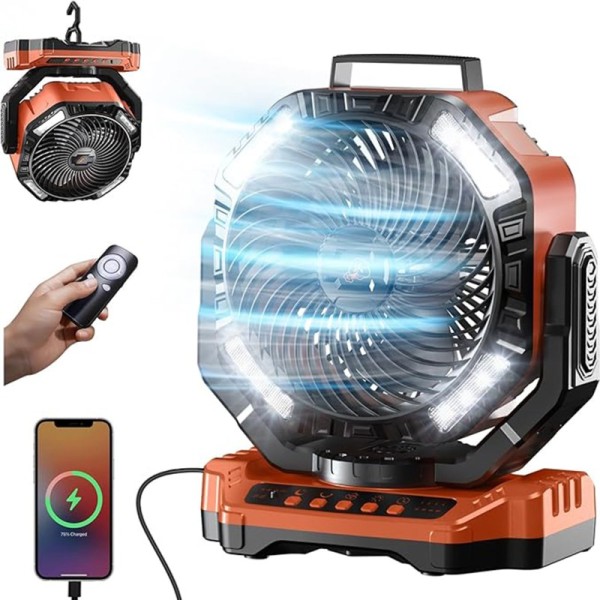 Quality Socool Fan 40000mAh Outdoor Camping Remote Fan Rechargeable Battery Included Versatile Personal Fan With 5 Speed Levels for sale