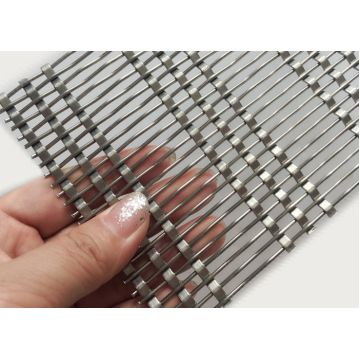 Quality SS304 Stainless Steel Partition Wire Mesh Panel For Architectural Woven Wire for sale
