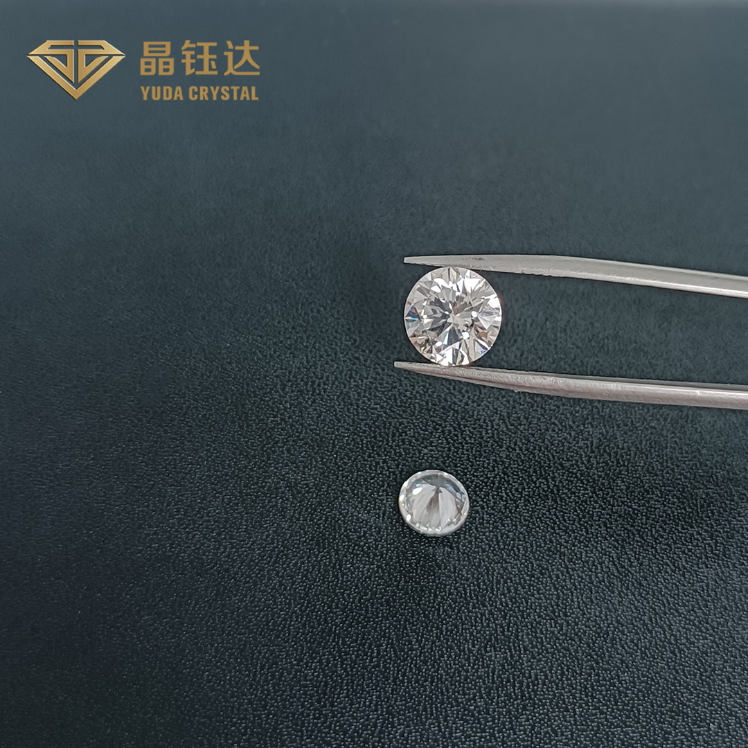 Quality 1.5 Carat G H I Color Certified Man Made Diamonds Yuda Crystal for sale