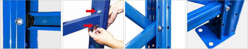 Single Deep Heavy Duty Pallet Rack