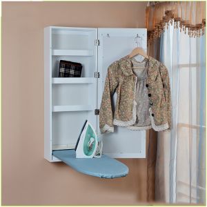 Quality Space Saving 750mm Height 3 Shelves Wall Mounted Ironing Cabinet for sale