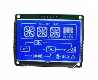 Quality STN Negative 7 Segment LCD Display 3.3 V LCD Display With PIN Connector for sale