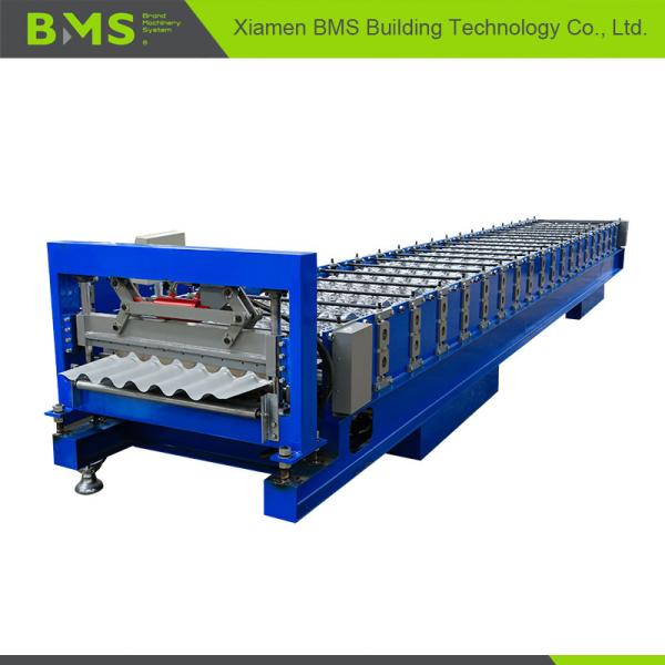 Quality Stable Corrugated Roof Sheet Making Machine , Roof Panel Roll Forming Machine for sale