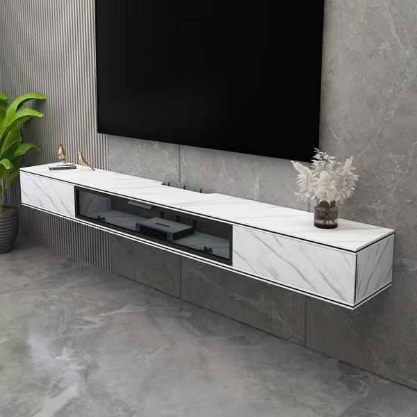 Quality Luxury Stainless Steel Wall TV Cabinet Hotel Hanging for sale