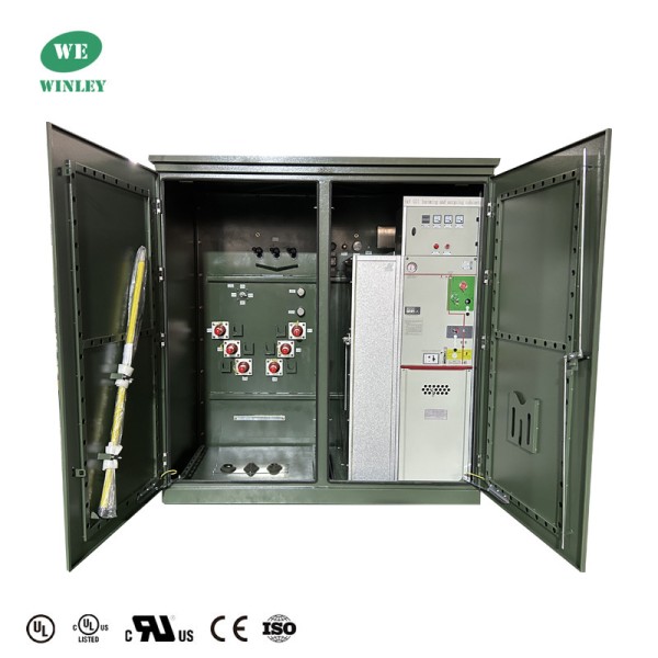 Quality 3000 Kva 3 Phase Pad Mounted Transformer Step-Down 24940V & 12470V UL Certified for sale