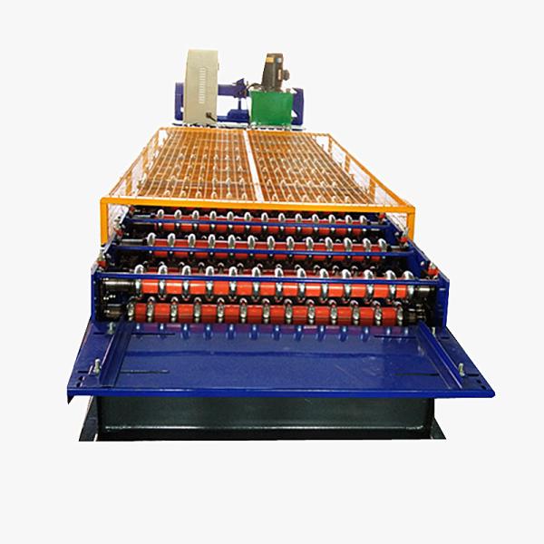 Quality Cr 12 Blade Plate Corrugated Sheet Roll Forming Machine for sale