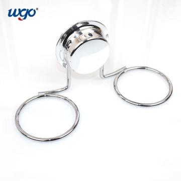 Quality Bathroom Stainless Steel Mounted Toothbrush Holders Silver Suction Cup for sale