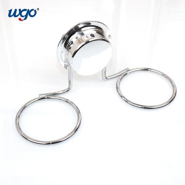 Quality Bathroom Stainless Steel Mounted Toothbrush Holders Silver Suction Cup for sale