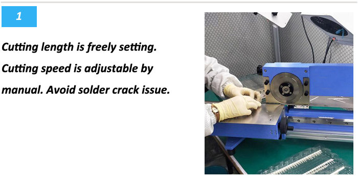 Manual V Cut PCB Depaneling Machine FR1 With Circular Blade Depaneler ...