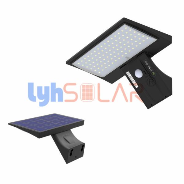 Quality Wall Mounted 4.2W Pir Motion Sensor Wall Light With 2.5Wp Solar Panel for sale