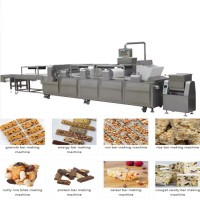 Quality Custom Rectangular Cereal Bar Making Machine Production Line 380V 200-400kg/Hr for sale
