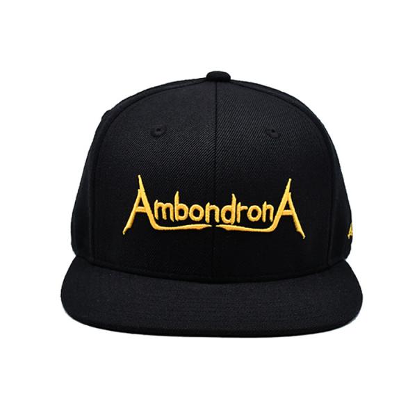 Quality Custom Flat Brim Snapback Hats Embroidery Flat Bill Baseball Cap for sale