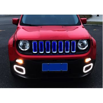 Quality Fog Lamp Frame with Daytime Running Lights Led for JEEP Renegade 2016 2017 for sale