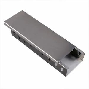 Quality 100kg Loading Fire Rated Durable Slotted Cable Tray Steel For Electrical Wiring for sale