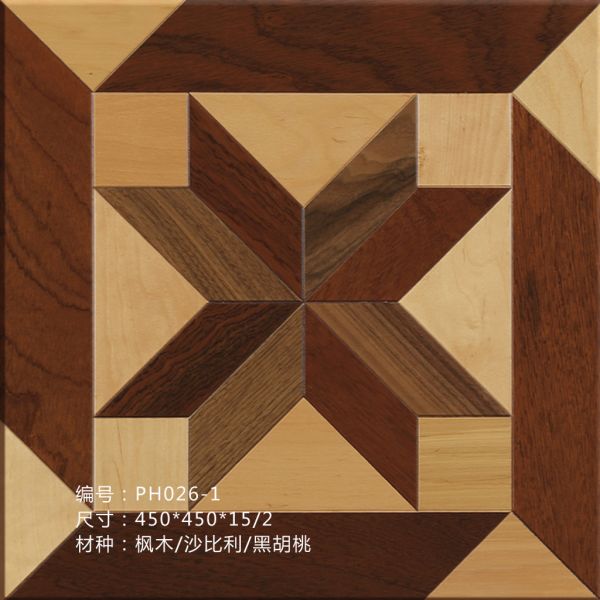 Quality Durable Parquetry Tiles Panels In Engineered Wood Flooring Customization for sale