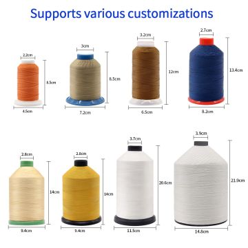 Quality UV Protect 210d/3 White Polyester Heavy Duty Sewing Threads for POLYESTER / for sale