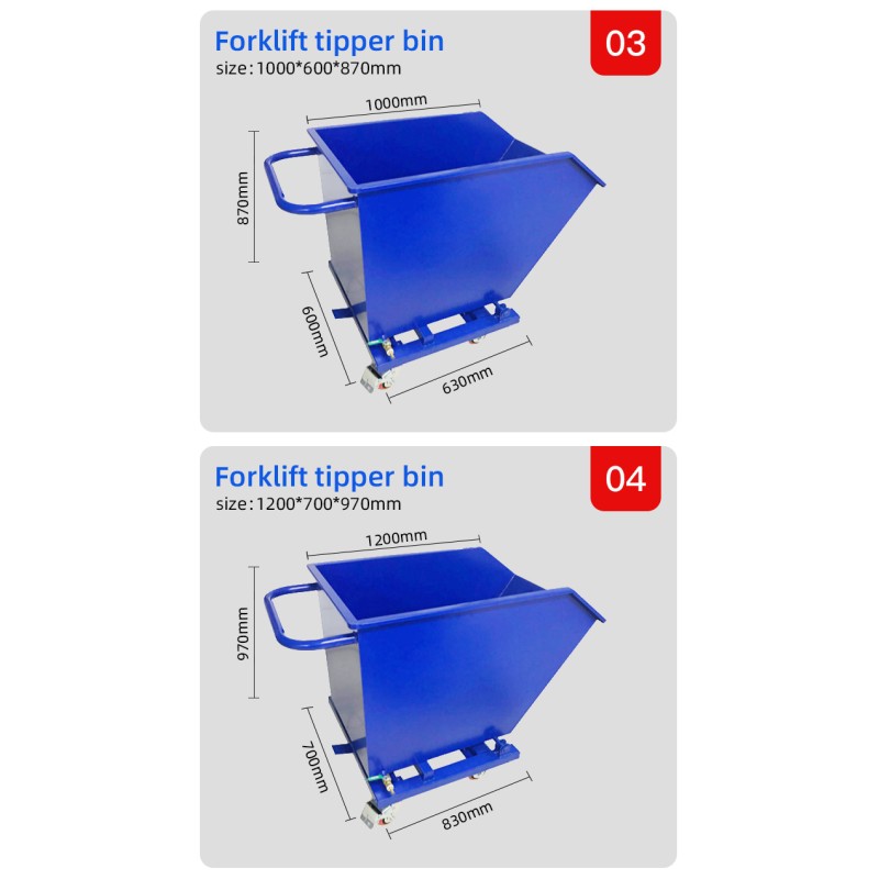 Automatic dumping trash can