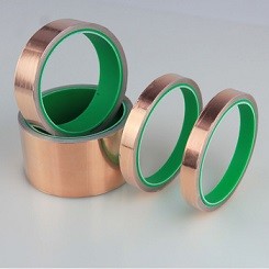 Quality 0.1mm Conductive Adhesive Copper Tape Electric Barrier Foil Shielding for sale