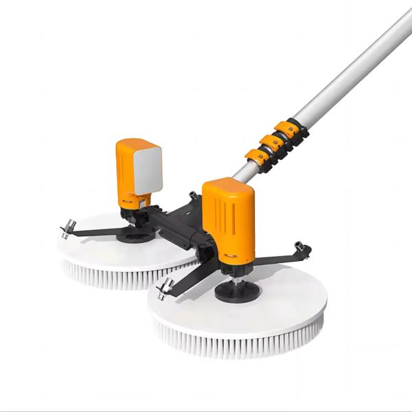 Quality X4 Double Head Solar Cleaning Rotating Brush Soft Bristle for sale