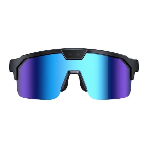Quality Ice Blue Bluetooth AI Smart Glasses for sale