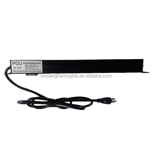 Quality Black 8 Ways 20A Double-Break Switch American Standard Power Socket PDU for for sale