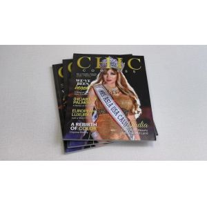 Quality Art Paper Custom Magazine Printing Services Gloss coated C2S Art paper for sale