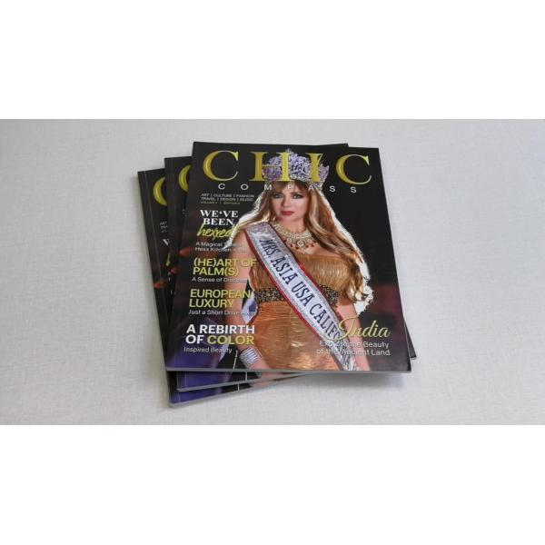 Quality Art Paper Custom Magazine Printing Services Gloss coated C2S Art paper for sale