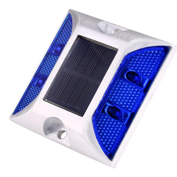 Quality Aluminum 1.2V 600MAH Solar Road Stud Light , Blue Reflective Road Markers for sale