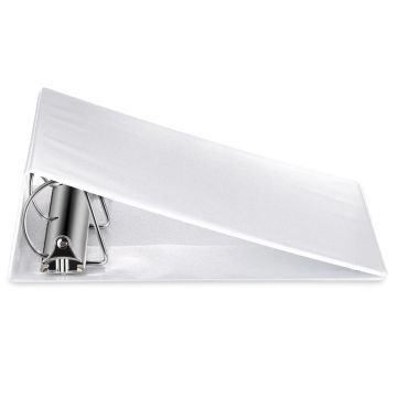 Quality Stylish White File Folder Ring Binder with Durable Hinge and ONE Touch Open for sale