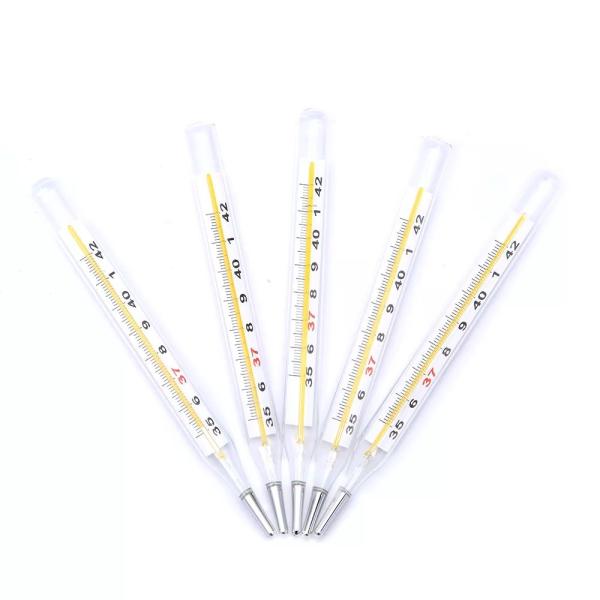 Quality Axillary Household Digital Thermometer 42c , 32c Medical Mercury Glass for sale