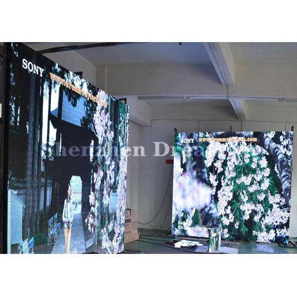 Quality Iron Cabinet Indoor Full Color LED Display Advertising 5mm Pixels SMD2121 Black for sale