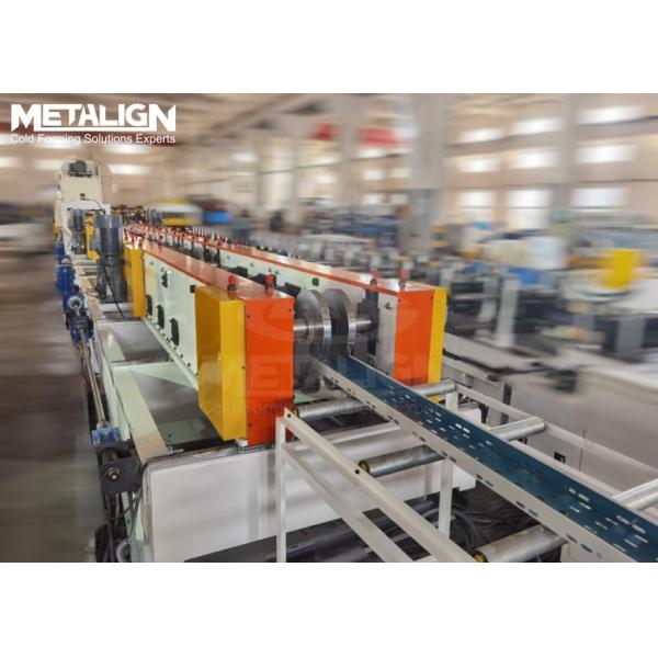 Quality Adjustable Width Slot Type Cable Tray Roll Forming Machine For Pre Punched Steel for sale
