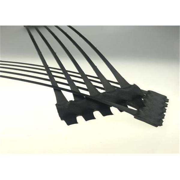 Quality Reinforce Foundations Black Polypropylene Uniaxial Plastic Geogrid for sale