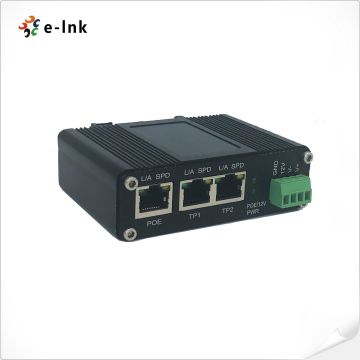 Quality Industrial Power Over Ethernet Splitter 2 Ports 12VDC Output WithSwitch Function for sale